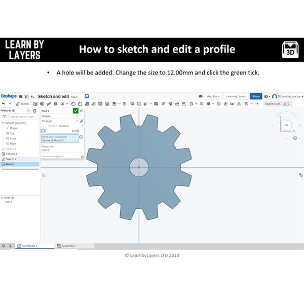 Learn By Layers: The full curriculum (3D Printing & CAD with Onshape)