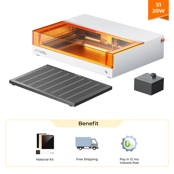 xTool S1 Enclosed Diode Laser Cutter | 3D Universe