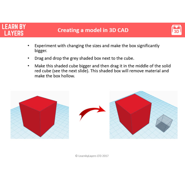 Learn By Layers: The full curriculum (3D Printing & CAD with Onshape)