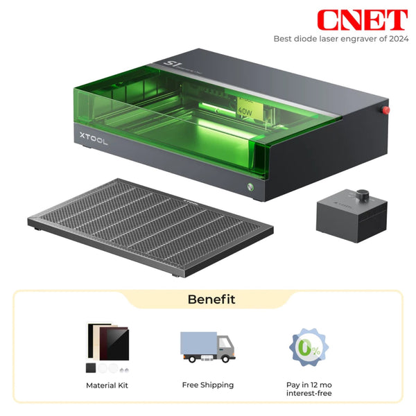 xTool S1 Enclosed Diode Laser Cutter | 3D Universe