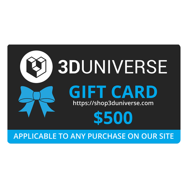 3D Universe Gift Card ($10 - $2,000) | 3D Universe